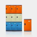 Three Door ABS Interlocking Plastic Locker | Waterproof Lockers